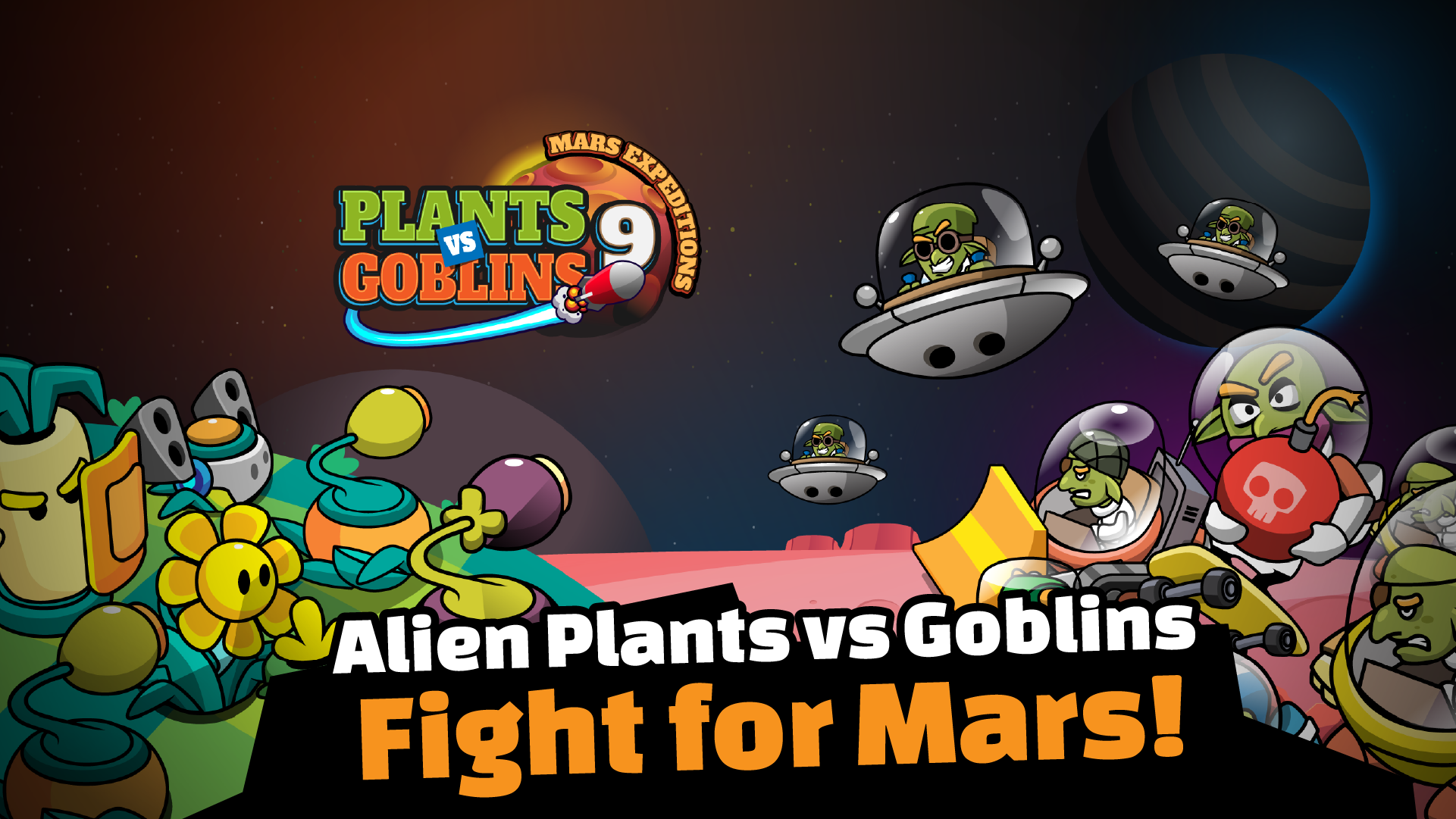 Plants vs Goblins 9: Mars - Zebra-Media Software